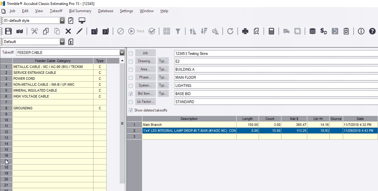 Accubid Classic v15 Release Notes