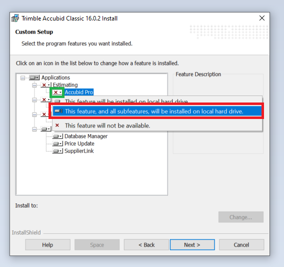 Accubid Classic - Installation for Accubid Pro / Changeorder / Time and ...