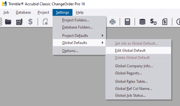 Accubid Classic – How to edit/modify / locate default jobs in Accubid ...