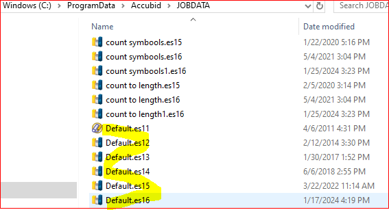 Accubid Classic – How to edit/modify / locate default jobs in Accubid ...