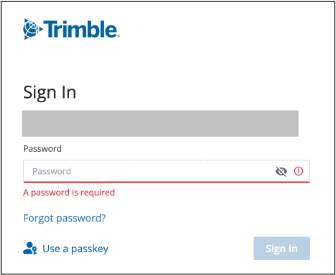 Trimble Identity - Passkeys