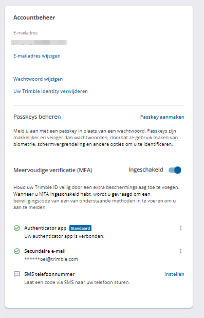 Multi Factor Authentication Trimble ID