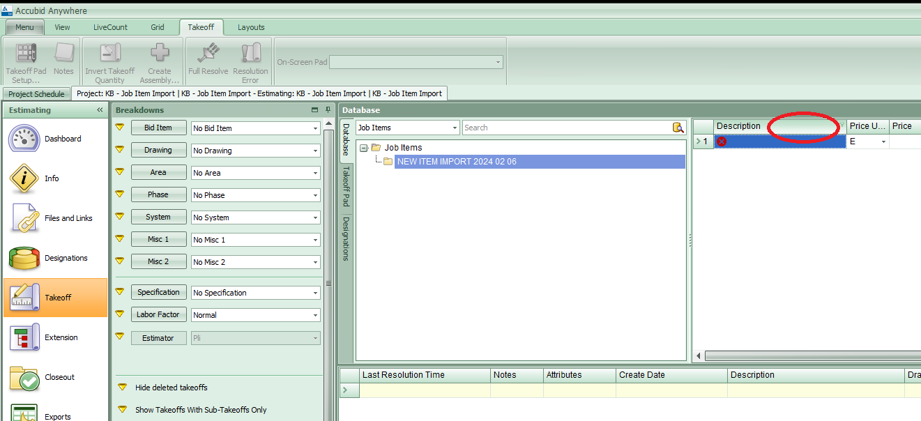 Accubid Anywhere – How to Import Items into the Accubid Anywhere ...