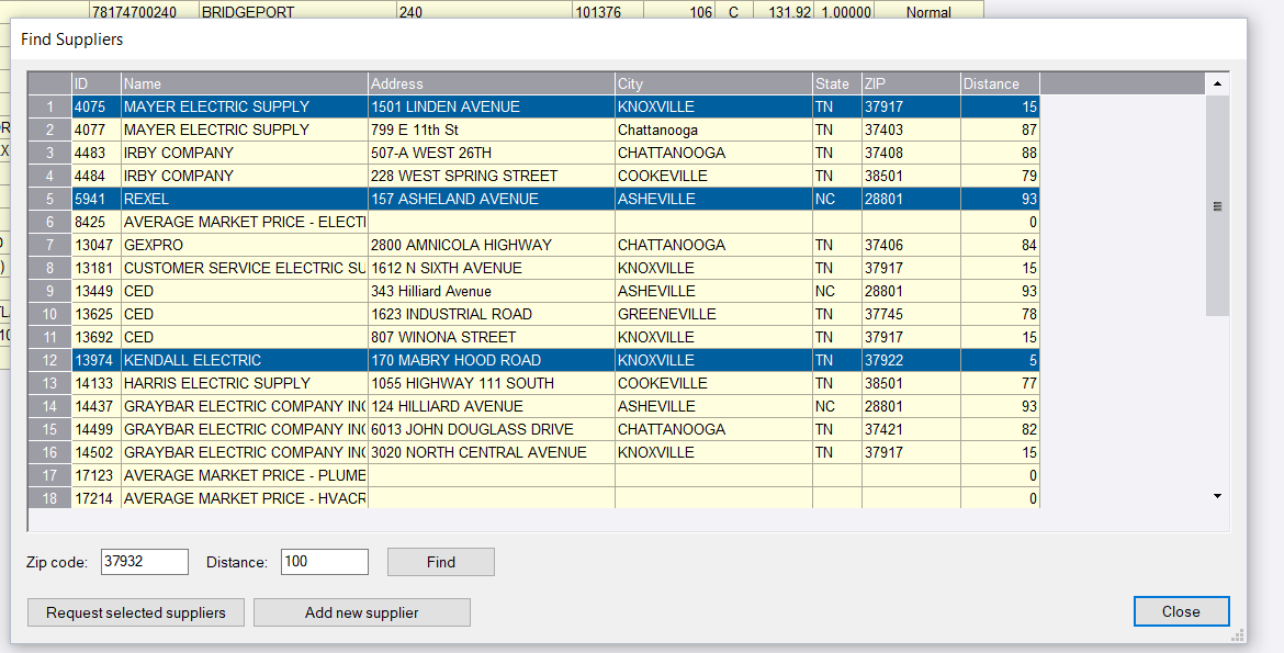 Accubid Classic - Setting up supplier link