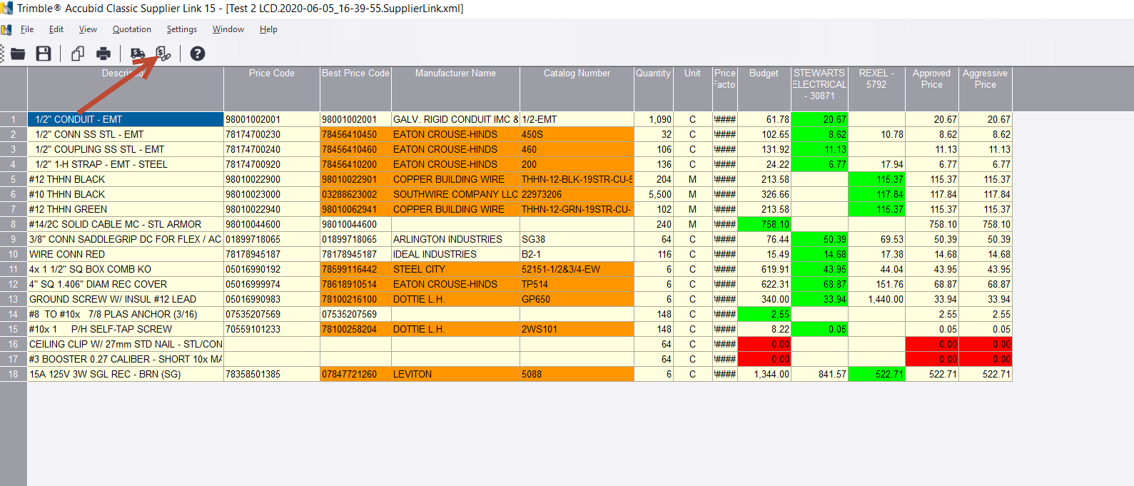 Accubid Classic - Setting up supplier link