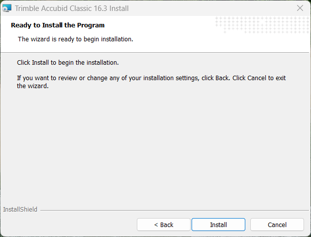 Accubid Classic - Installation for Accubid Pro / Changeorder / Time and ...